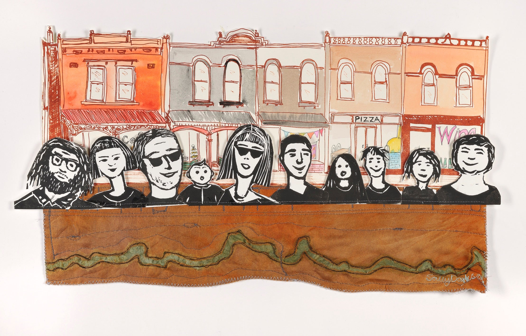 Merri People 2- framed – Sally Darlison